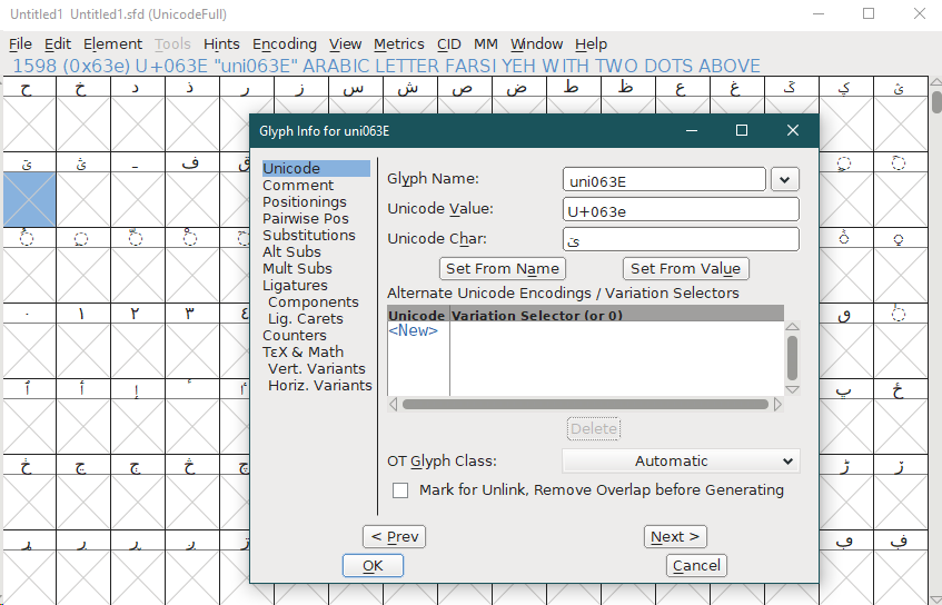 fontforge label glyph not dispalying glyph image using encoding ISO 10646-1 unicode Full · Issue ...