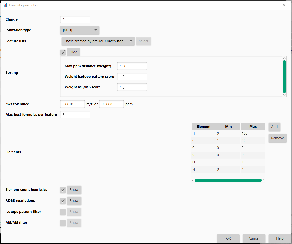 Incorrect sorting of predicted formulae · Issue #1260 · mzmine/mzmine · GitHub