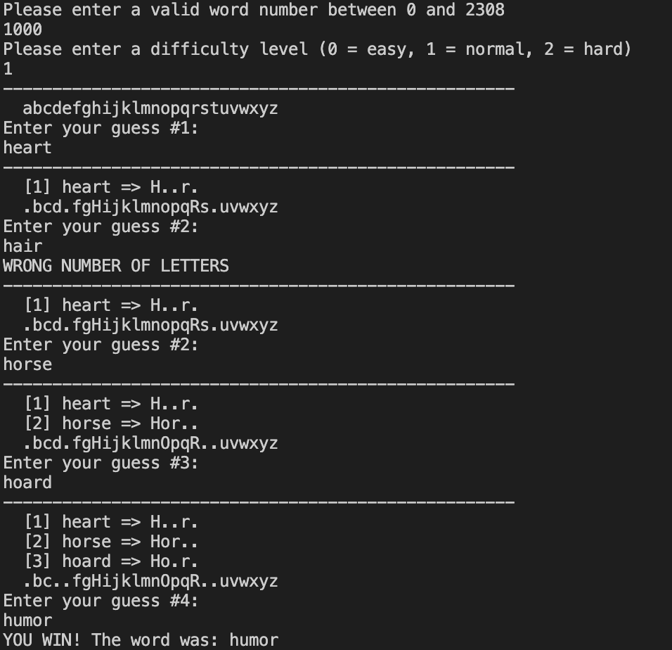 GitHub - whiperyn/WordleGame: Wordle Game built with C