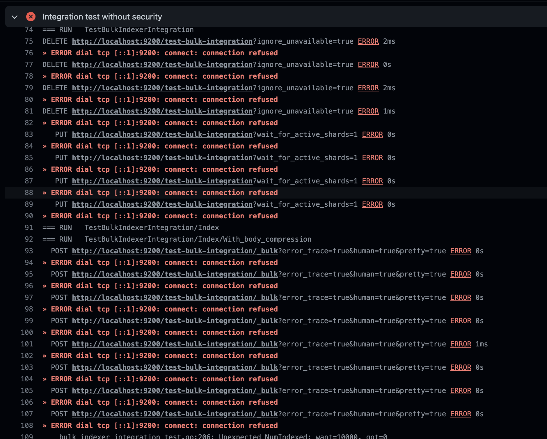 [bug] Connection Problems In Actions · Issue 296 · Opensearch Project Opensearch Go · Github