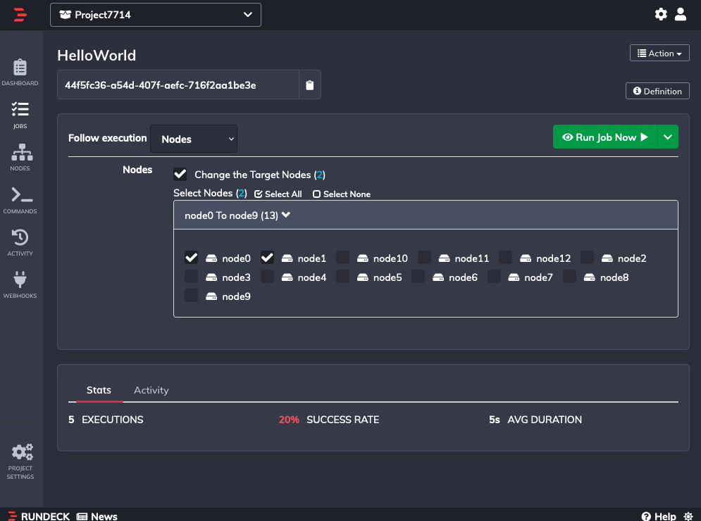 Retry Failed Nodes Option Selects All Nodes Targeted By The Job · Issue 7714 · Rundeckrundeck