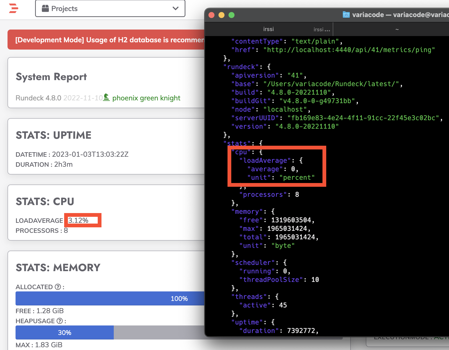 CPU load average metrics returning zero · Issue #8068 · rundeck/rundeck · GitHub