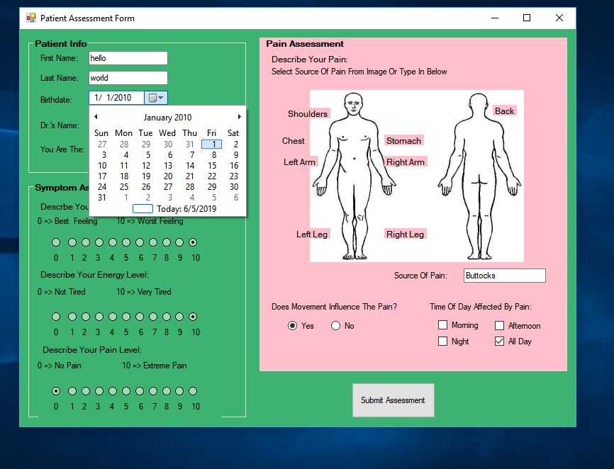 GitHub - iamdigiovanni/Symptom-Assesment-Interface: This is a project ...