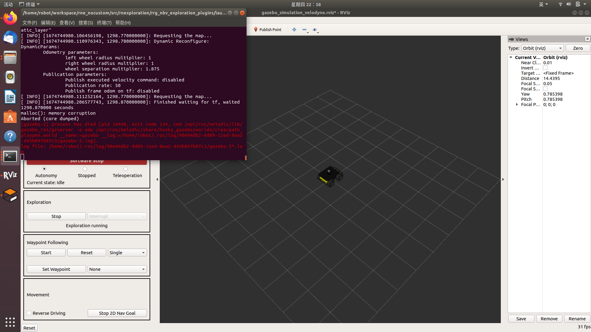 gazebo & Rviz does not display the map · Issue #5 · MarcoStb1993/rnexploration · GitHub