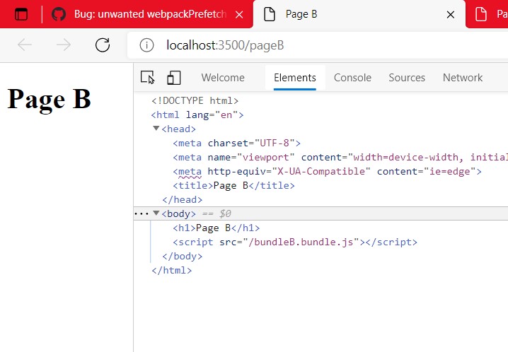 Bug Unwanted Webpackprefetch When Using With Webpackchunkname · Issue 12393 · Webpackwebpack