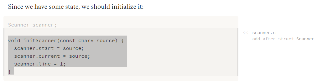 Code insertion mistake 16.1 · Issue #479 · munificent/craftinginterpreters · GitHub