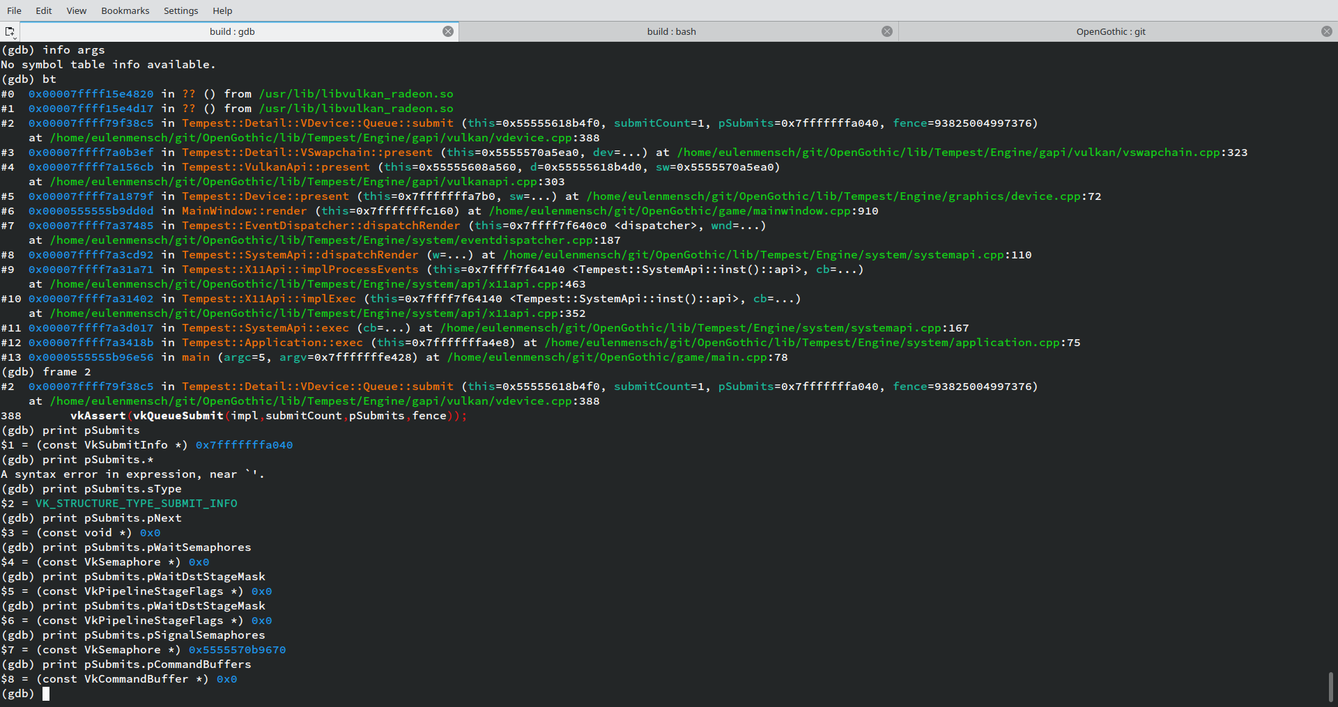 Reproducible crash on Radeon 550 · Issue #201 · Try/OpenGothic · GitHub