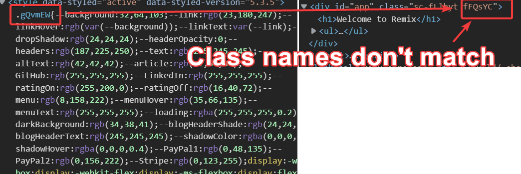 Class Name Mismatch Between and · Issue #3753 · styled-components ...
