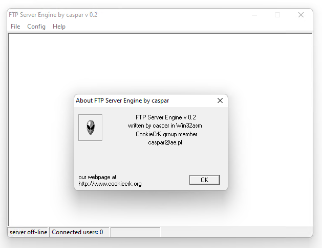 GitHub - sceners/ftp_server_asm: Simple FTP server in ASM for Windows32.
