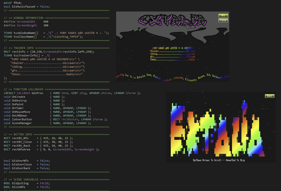 GitHub - sceners/team-extalia-p6-trainer: Code release from team eXtalia, sinus scroller ...