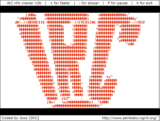 GitHub - sceners/irc-nfo-viewer: iRC nFO Viewer.