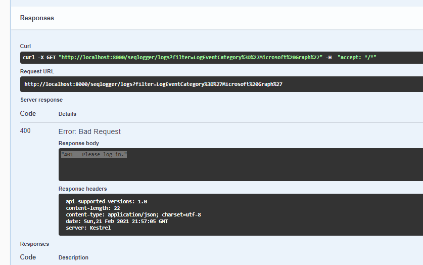 Seq SDK stopped connecting - 401 - Please log in. · Issue #1143 · datalust/seq-tickets · GitHub