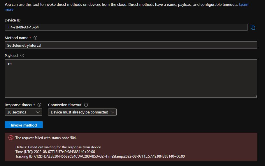 Invoke Device Method fails after sixteen method calls · Issue #2557 · Azure/azure-iot-sdk-csharp ...