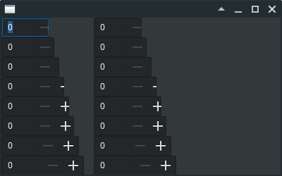 Spin controls missing all or part of spin buttons under GTK3. · Issue ...