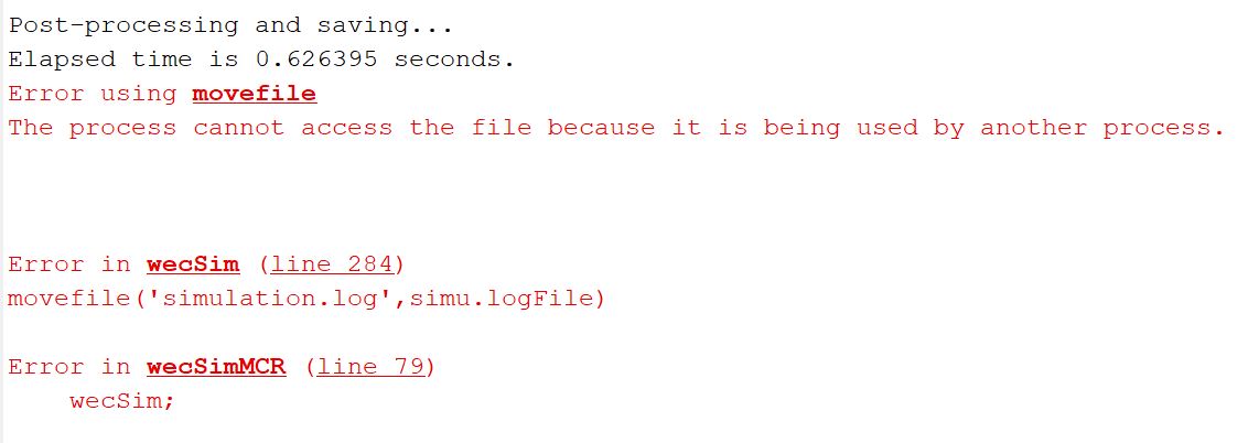 Running wecSimMCR · Issue #284 · WEC-Sim/WEC-Sim · GitHub