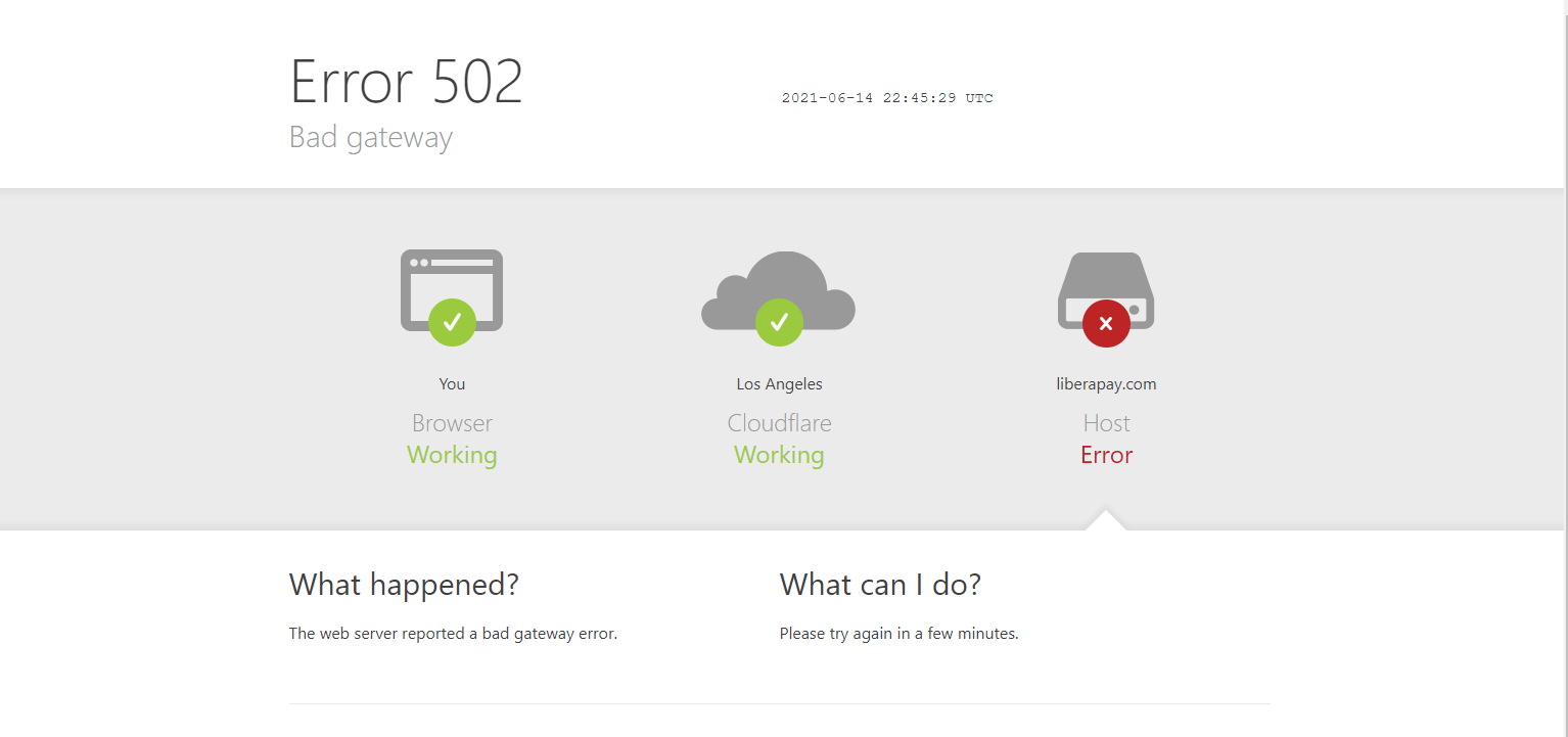 Cloudflare reports that the server is down · Issue #2039 · liberapay ... Cloudflare reports that the server is down · Issue #2039 · liberapay ...