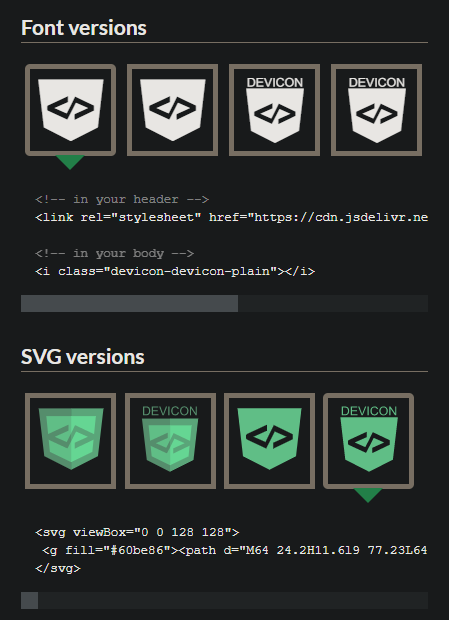 Enhance contrast for icon preview on devicon.dev (devicon-plain invisible) · Issue #685 ...