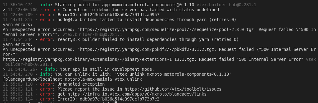 Problemas con vtex link y vtex unlink · Issue #1137 · vtex/toolbelt · GitHub