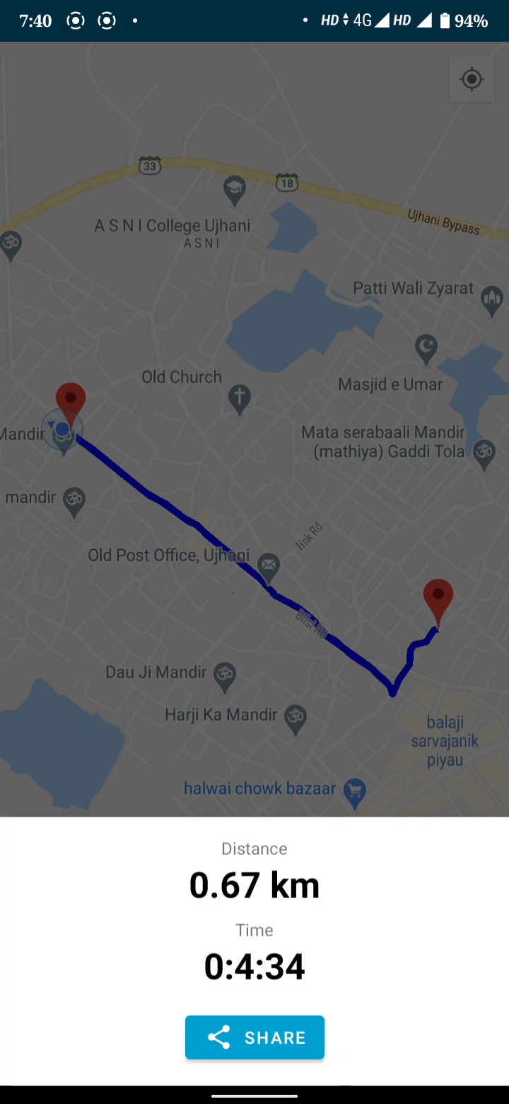 GitHub - Satyamshakya0405/Distance-Tracker-Application: Created an ...