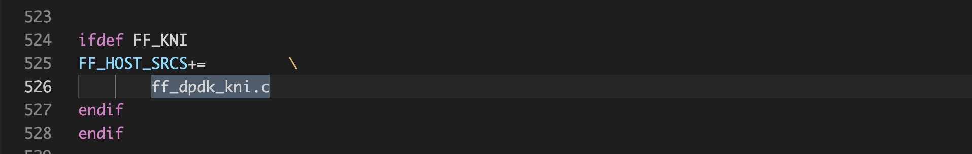 ff_dpdk_kni.c seems to have been appended twice in Makefile. · Issue ...