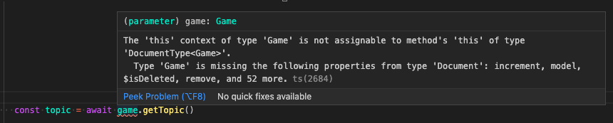 cannot call instance methods on returned objects · Issue #428 · typegoose/typegoose · GitHub