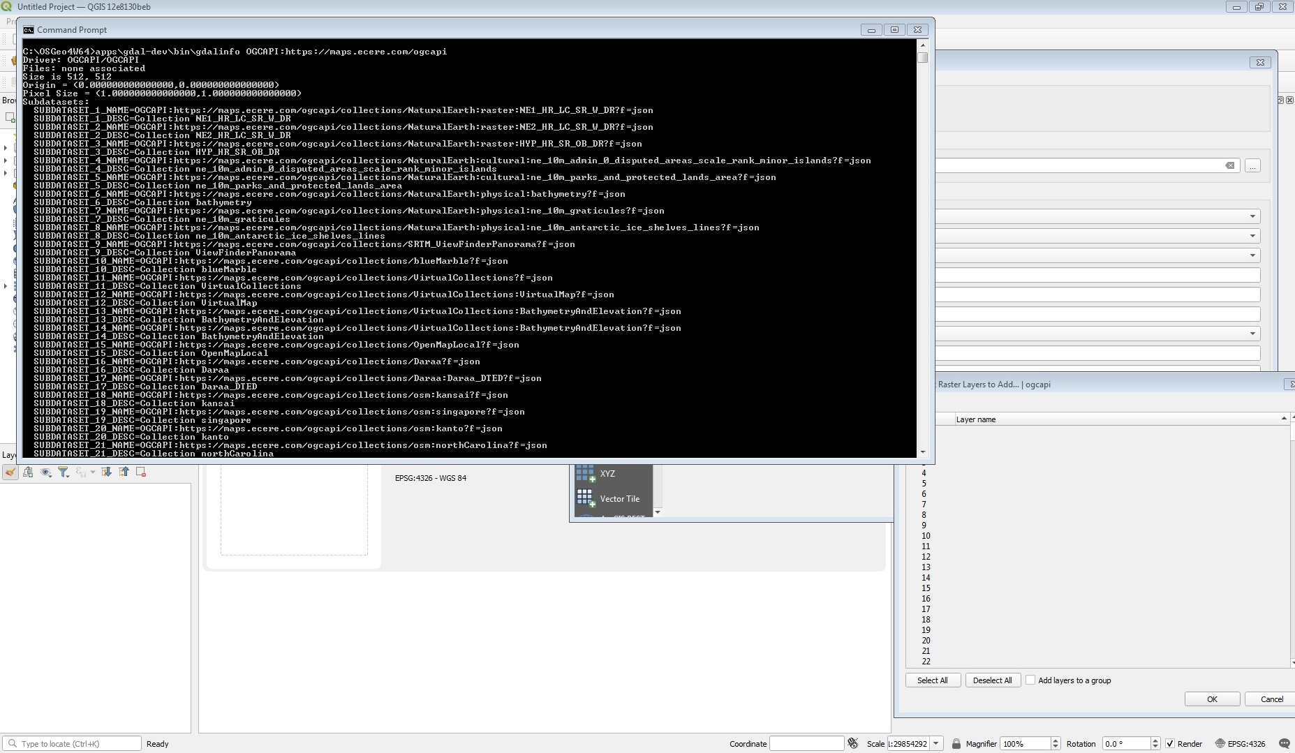 Empty Layer Names Adding Raster Layer From Gdal Ogcapi Driver · Issue