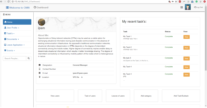 GitHub - ipsmmehta/Office-Management-System: Office Management System