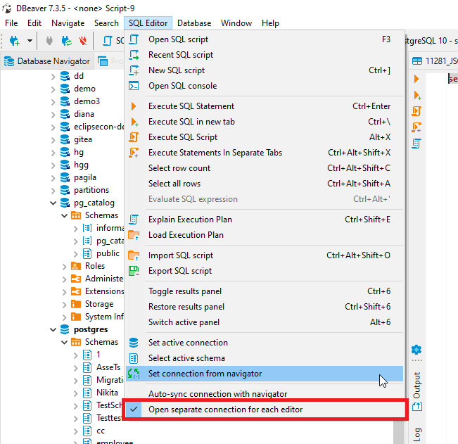 When executing 2 queries in parallel, first does not print results ...