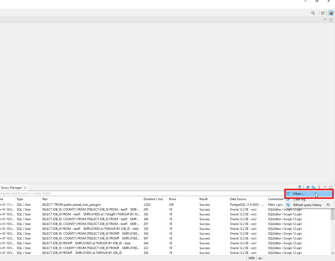 DBeaver losts current schema. · Issue #11828 · dbeaver/dbeaver · GitHub