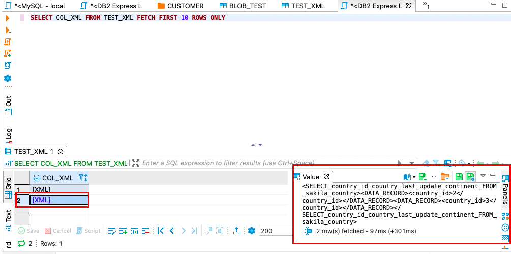 DB2 - XML Column only showing some Java Object · Issue #12524 · dbeaver ...