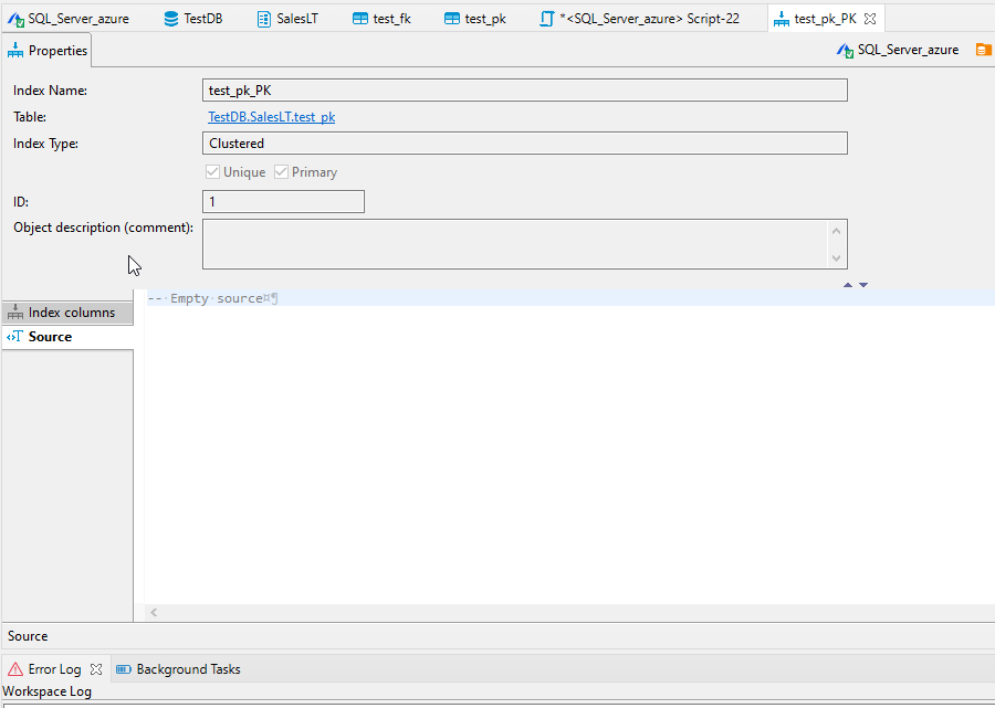 SQL Server: Source tab is empty in the index properties · Issue #13529 ...
