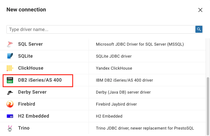 Add db2 iSeries / as400 driver · Issue #549 · dbeaver/cloudbeaver · GitHub