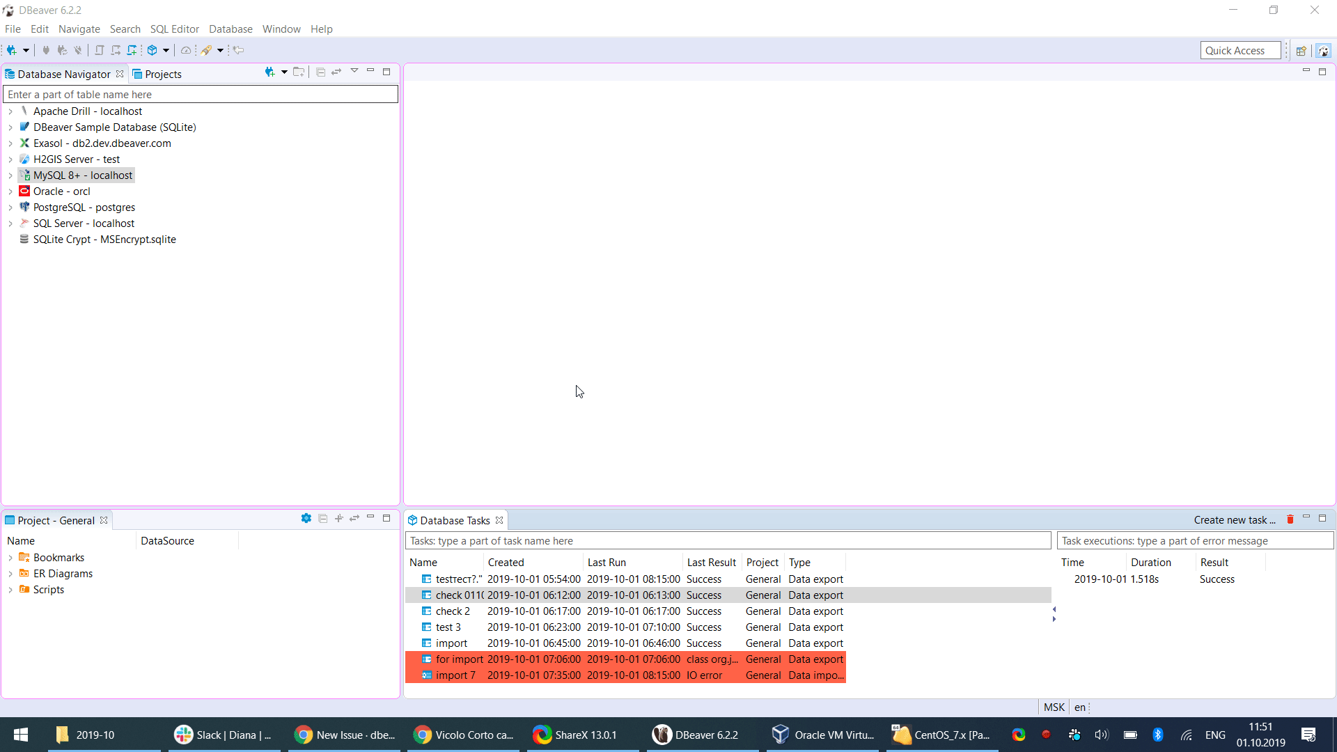 Sorting in "database task" window uses task addition time for order · Issue #6887 · dbeaver ...