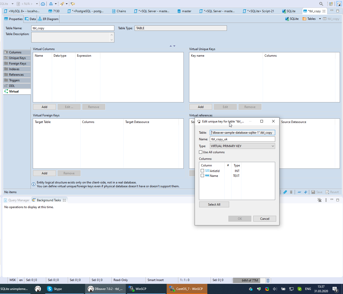 Sqlite Unimplemented Rowid · Issue 8235 · Dbeaverdbeaver · Github