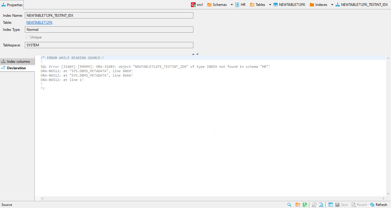 [Oracle] Table Index cannot be deleted · Issue #9163 · dbeaver/dbeaver · GitHub