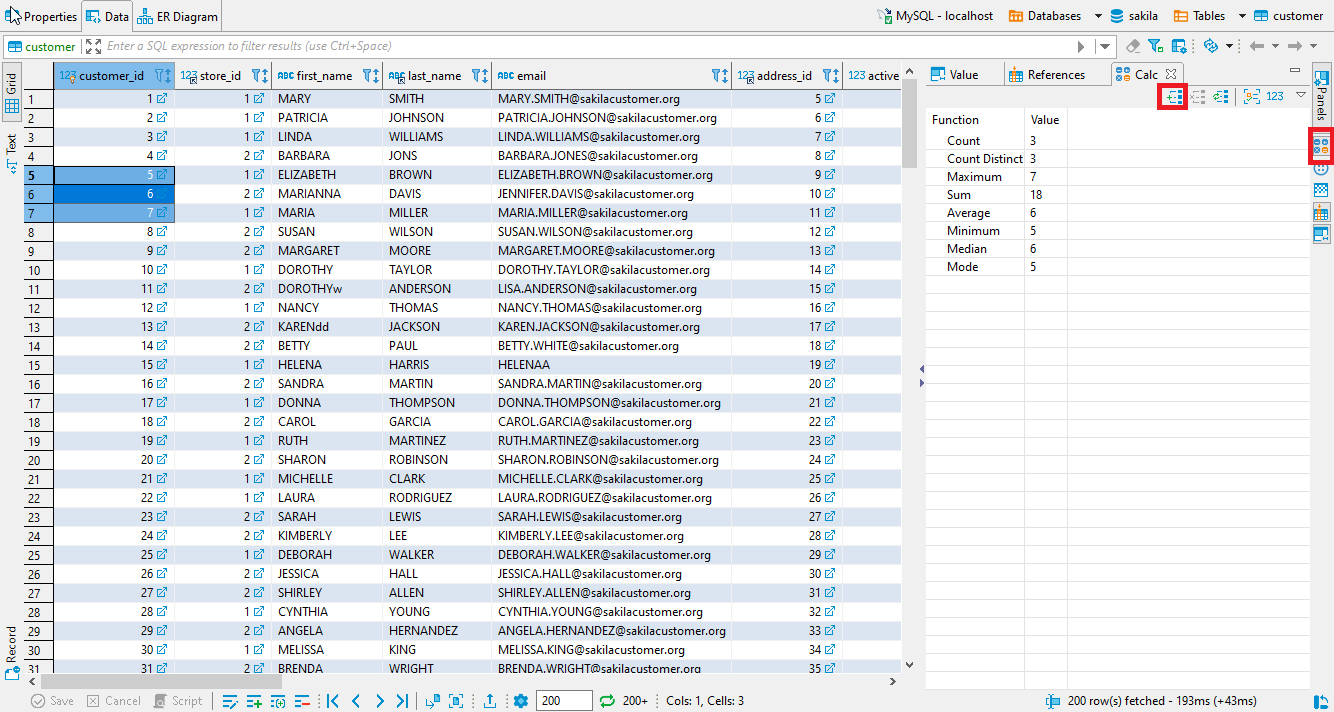 DataView - add basic math operations of selected cells (displayed in status bar ) · Issue #9212 ...