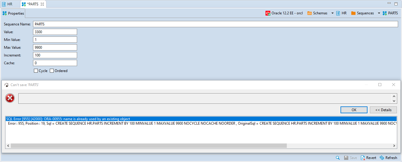 Sequence cannot be created if a table with the same name exists · Issue #9549 · dbeaver/dbeaver ...