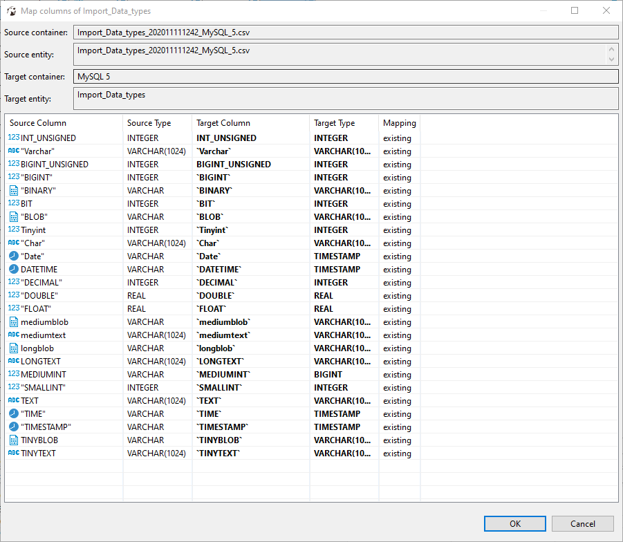 Data type auto-assigning when importing from CSV to an existed table · Issue #10034 · dbeaver ...