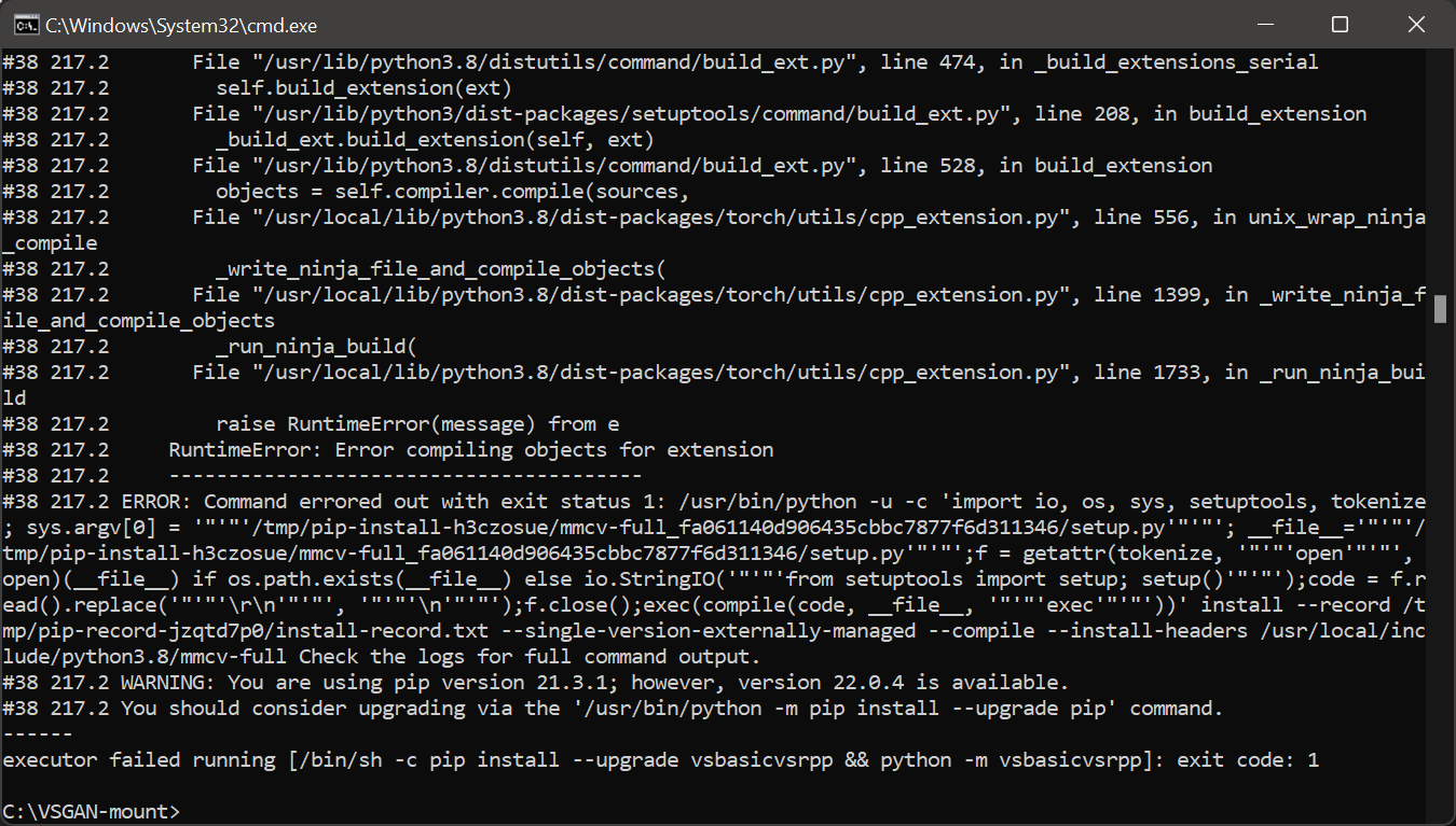 pip install mmcv-full fail · Issue #1785 · open-mmlab/mmcv · GitHub