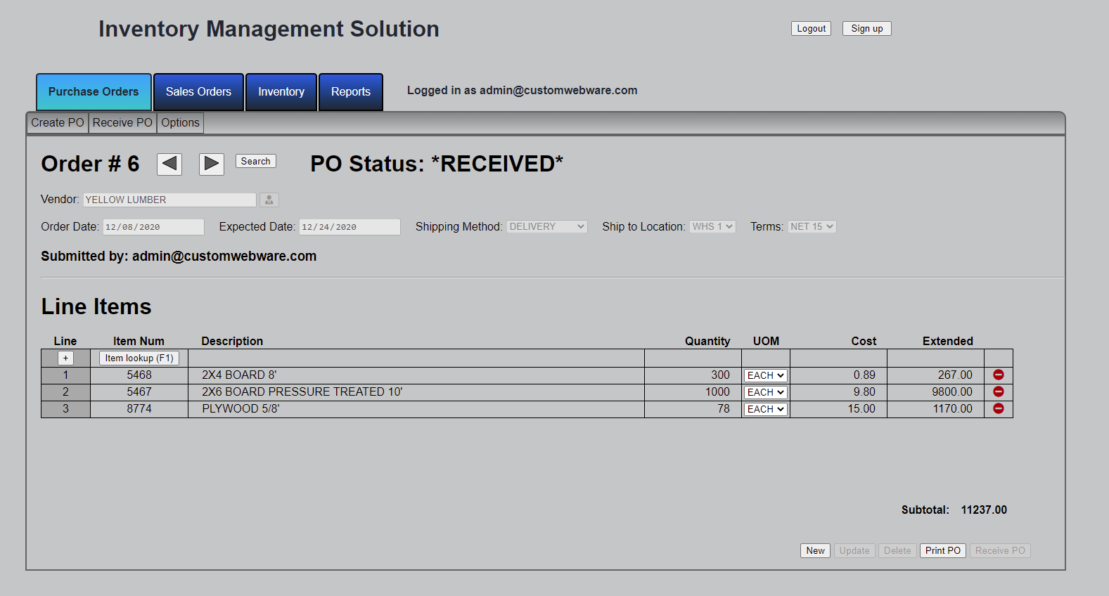 GitHub - bkunke1/InventoryManagementSolution: Portfolio project using ...