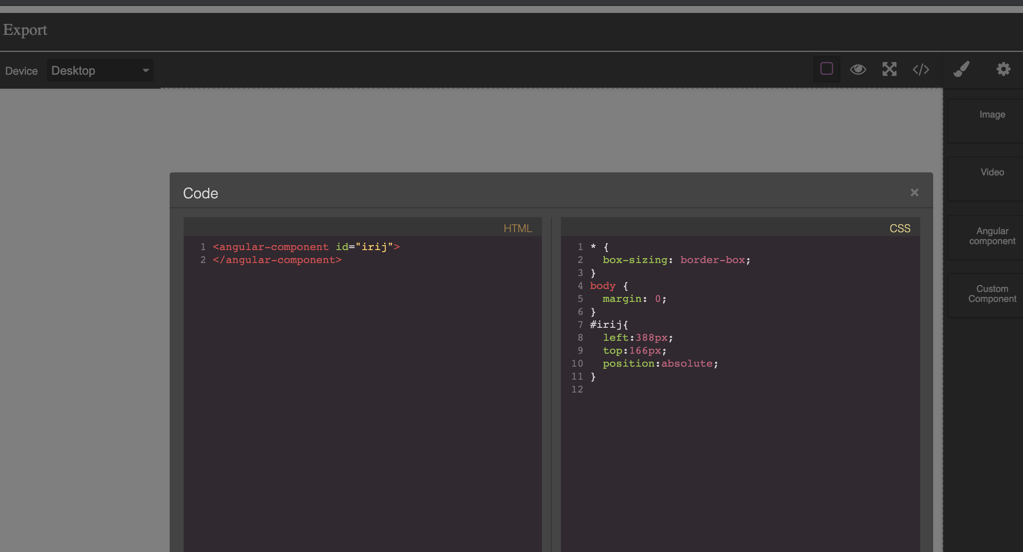 QUESTION: How to export JS code from angular components? · Issue #3270 · GrapesJS/grapesjs · GitHub