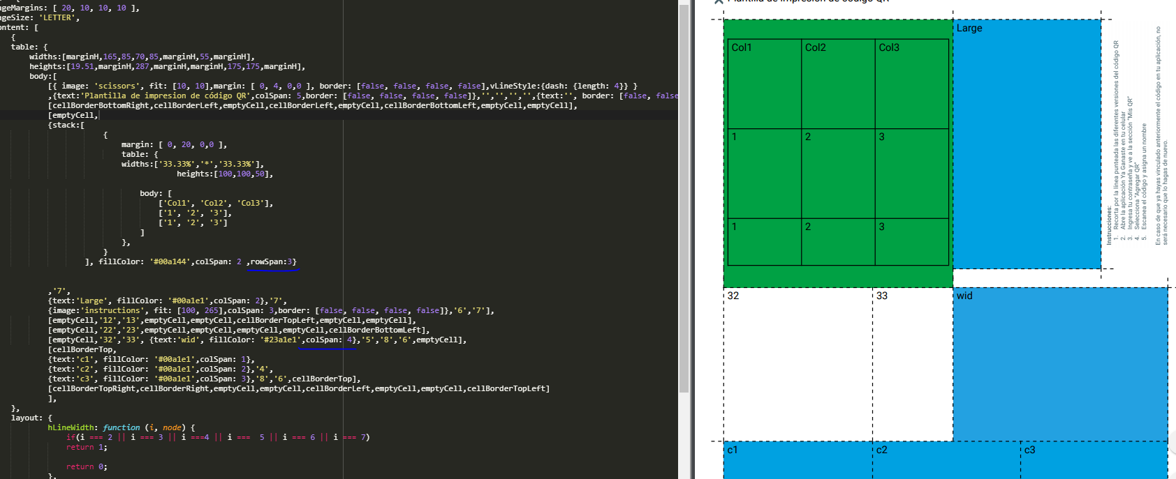 nested tablet in a row span overflow other cells · Issue #1654 · bpampuch/pdfmake · GitHub