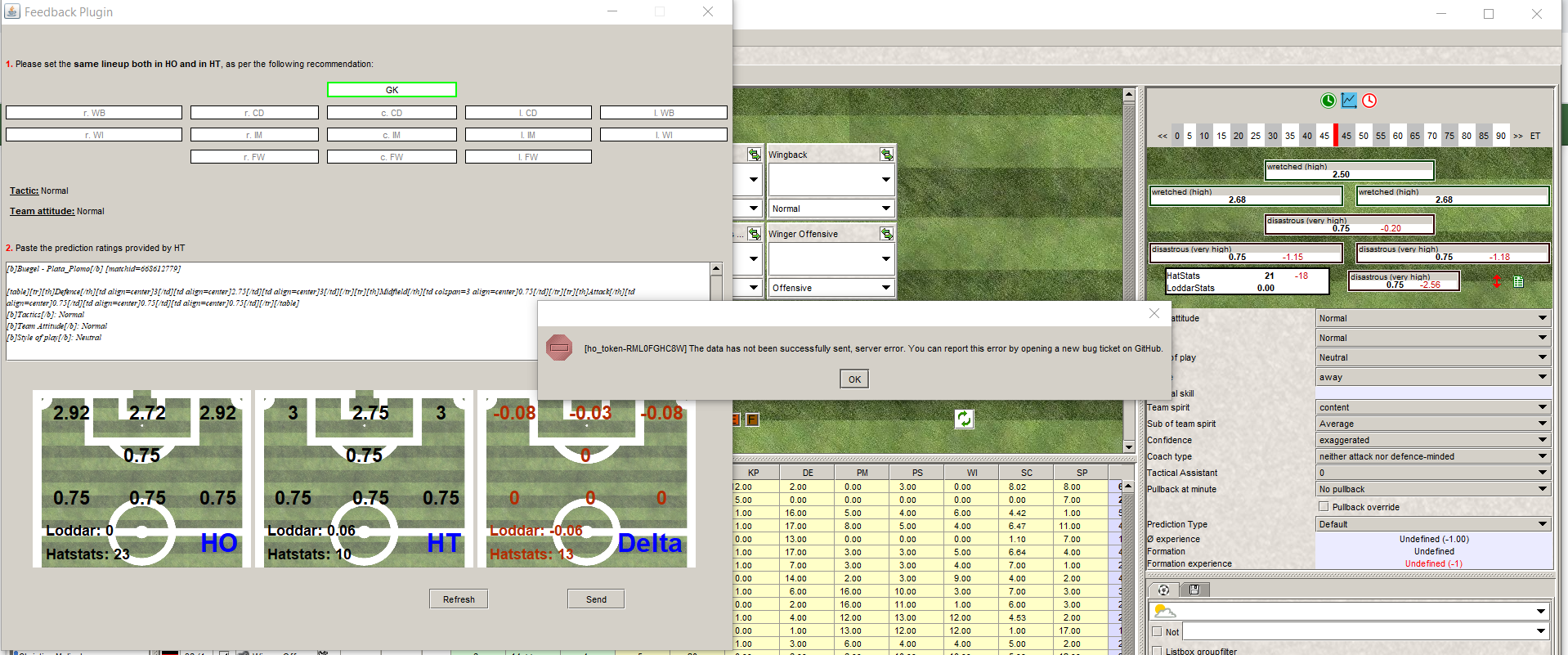 Feedback Plugin not working · Issue #775 · ho-dev/HattrickOrganizer · GitHub