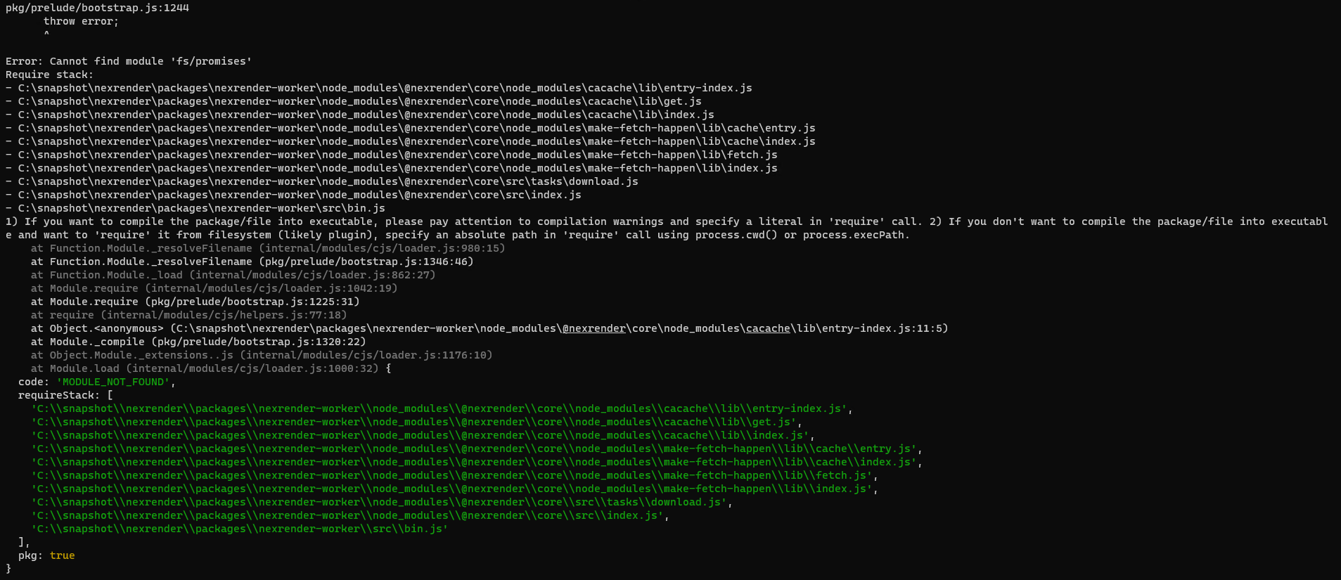 Missing module after updating worker · Issue #849 · inlife/nexrender · GitHub