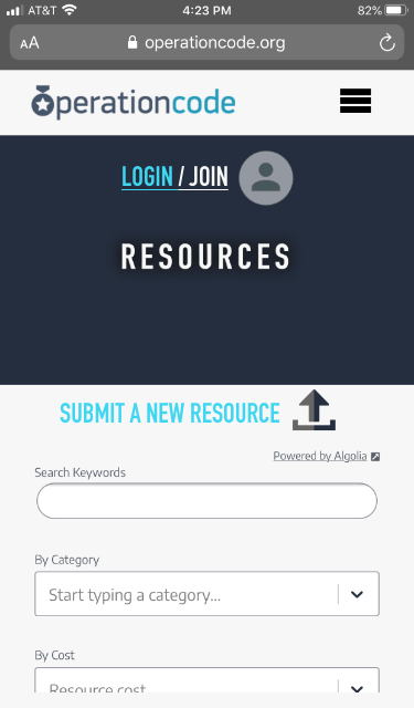 Resources page: form to upload a new resource · Issue #1198 · OperationCode/front-end · GitHub