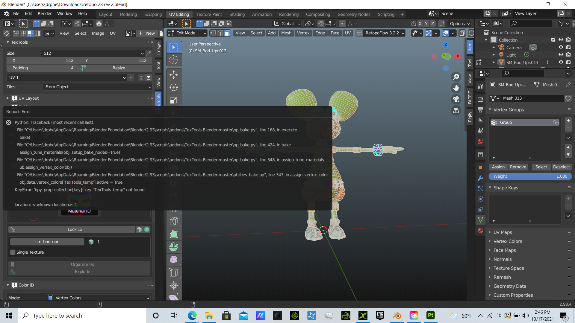 Bake Not Working · Issue 107 · Franmarztextools Blender · Github