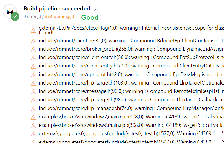 Only up to 10 warnings logged from a ShellScript task are displayed in the build summary · Issue ...
