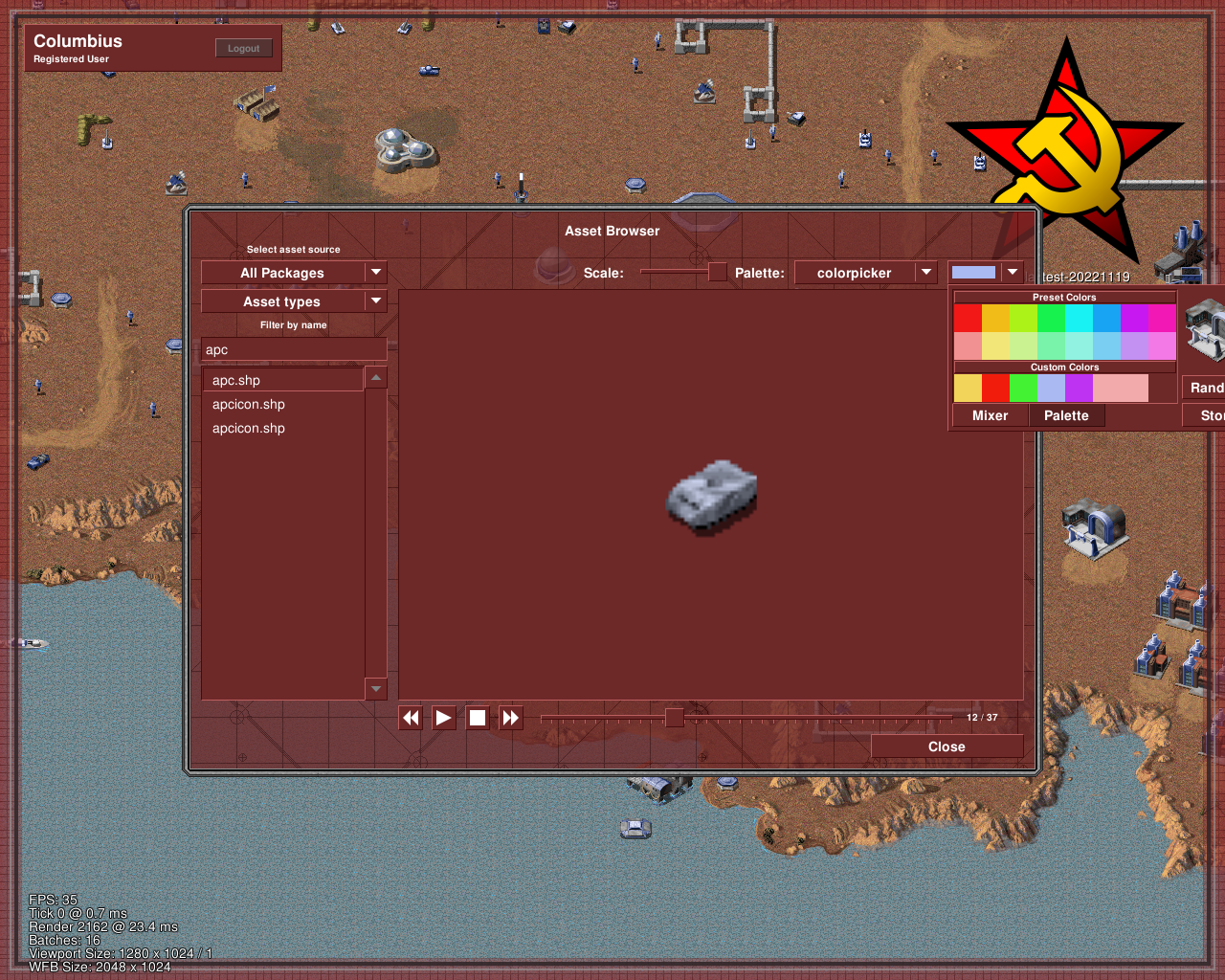 Color picker can go outside the screen · Issue #20466 · OpenRA/OpenRA · GitHub