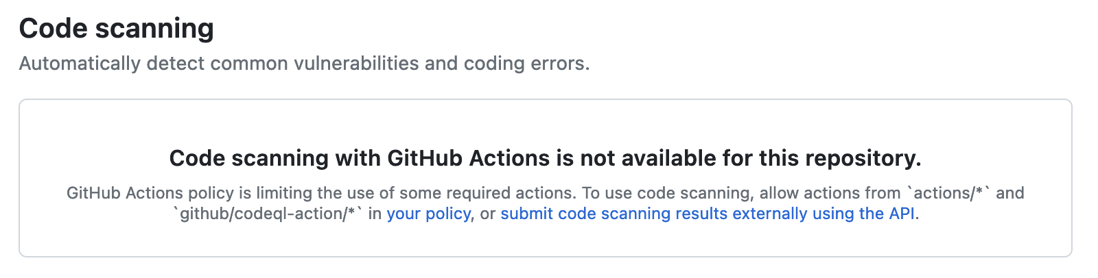 Github Code Scanning Was Inadvertently Disabled · Issue 5144 · Databiosphereazul · Github