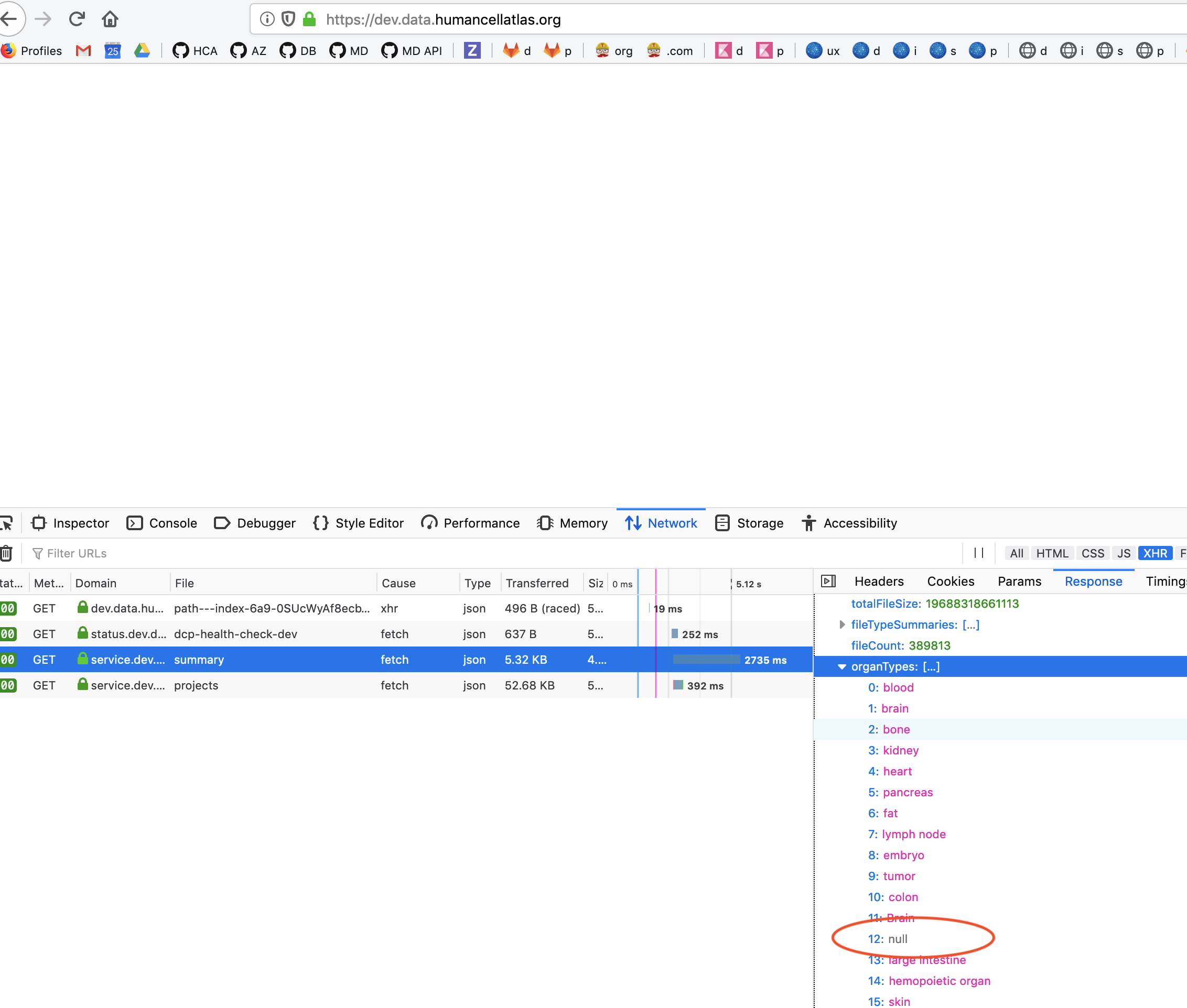 `null` in summary response cause portal to go blank · Issue #480 ...